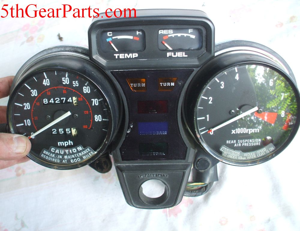 1981Honda GL1100 Goldwing Speedometer Tachometer Gauge Instrument Clus ...